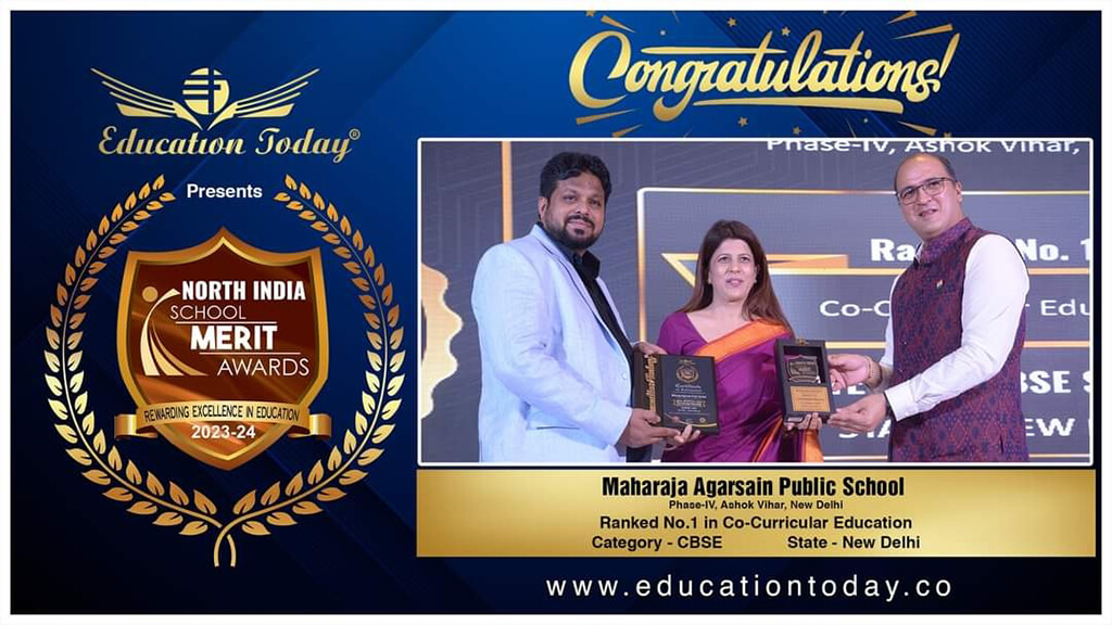Awards to the School || Maharaja Agarsain Public School Ashok Vihar
